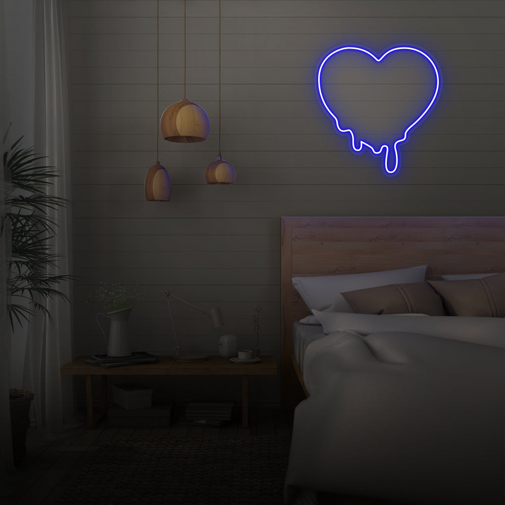 Melting Heart Neon Sign – NeonArtisans